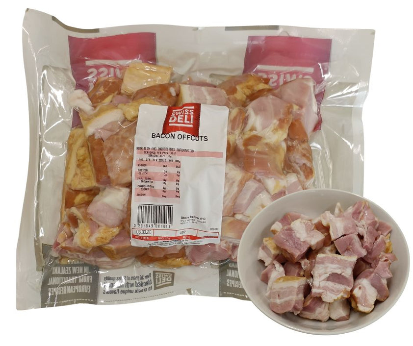 Swiss Deli Bacon Off Cuts | Streaky Bacon Pieces NZ | Online Meats